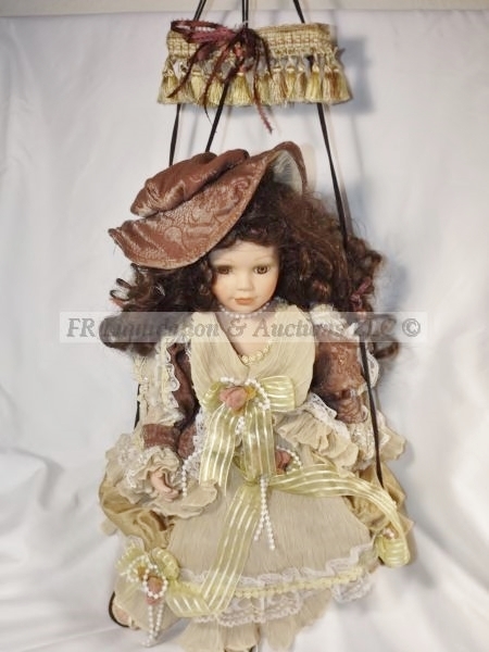 Goldenvale 1-2000 Porcelain Victorian theme swinging doll | 40 YEAR ...